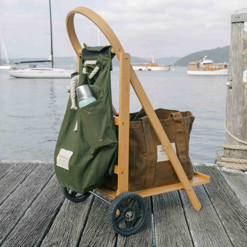Wandering Sol I Bamboo Carts I Recycled Canvas Bags